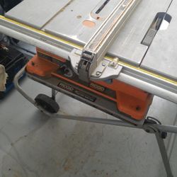 Ridgid R4513 Heavy Duty 10 Portable Table Saw With Stand Like New For ...