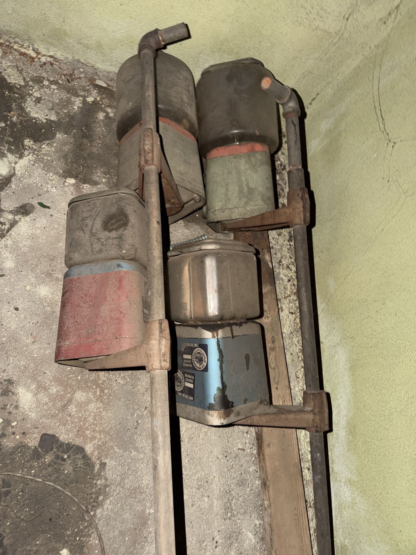 Vintage Gumball Machines on Industrial Pipe Stand for Sale in Yorba ...