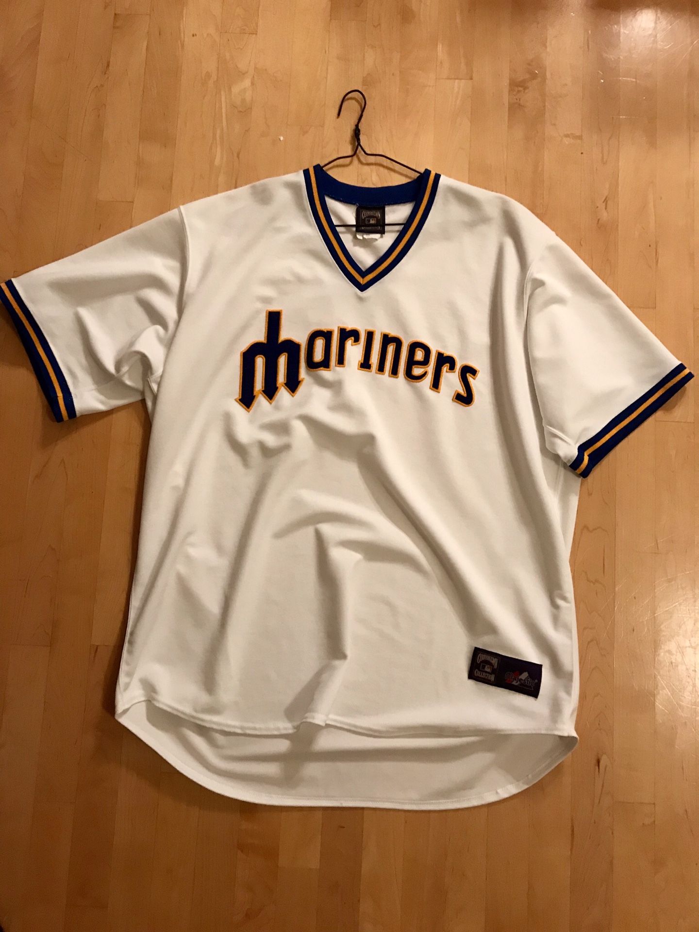 Majestic Seattle Mariners Cooperstown Collection Throwback Jersey for ...