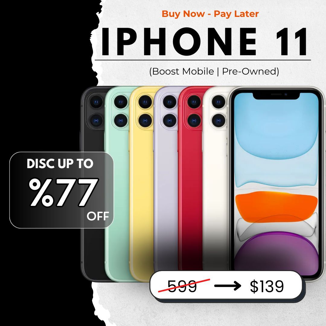 iPhone 11 6.1” (Boost Mobile, Pre-Owned) – Now Only $139.99! for Sale ...