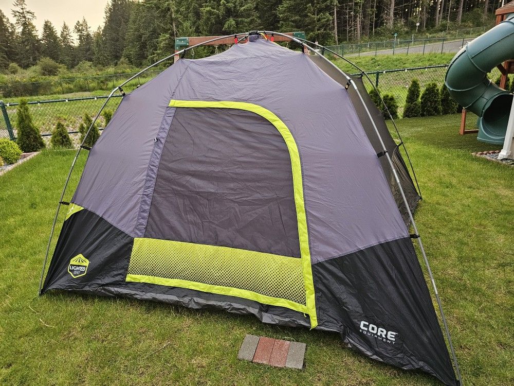 instant tent setup CORE 6-Person Dome Tent Skydome, with no rain tarp ...