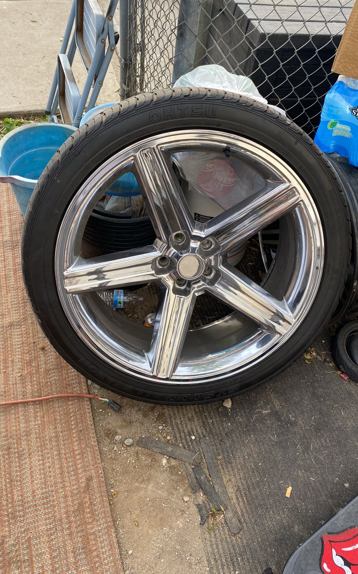 (4 Rims) 24” Irocs Rims W/ Almost New Tires for Sale in San Fernando ...