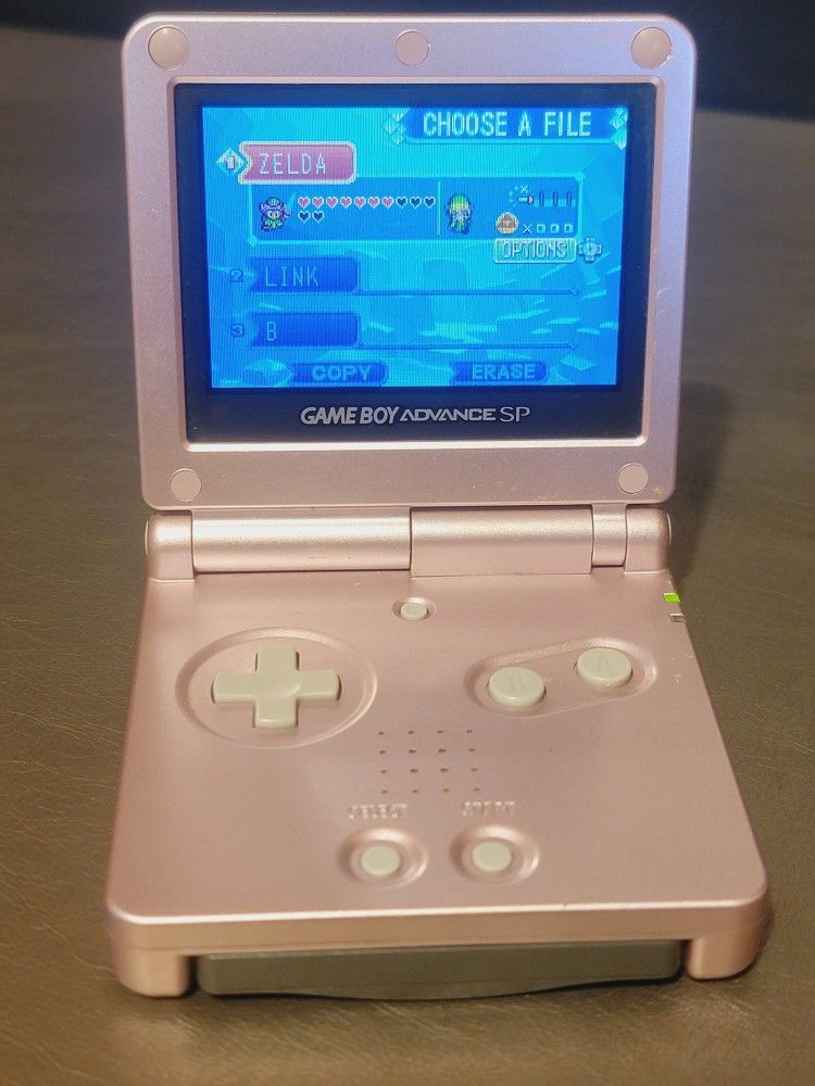 Nintendo Gameboy Advance GBA SP Pearl Pink - Retro Gaming Console ...