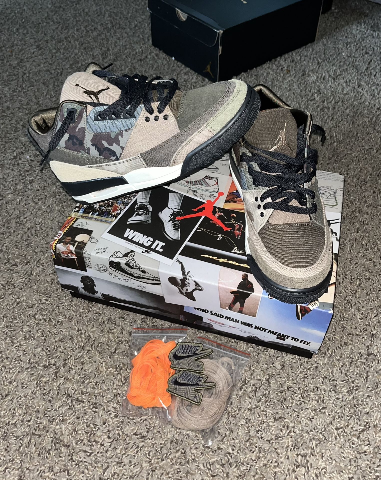 Jordan 3 Retro Patchwork Camo Sz 8.5 for Sale in East Providence, RI ...