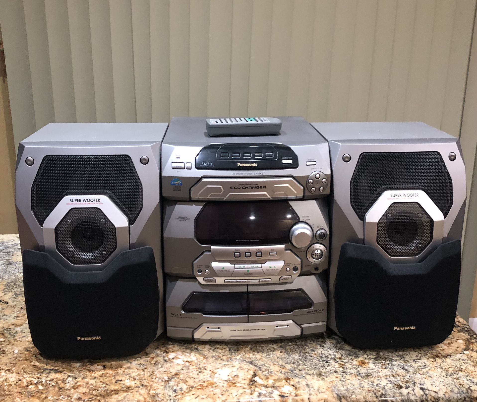 Panasonic Stereo System 5 Cd Changer