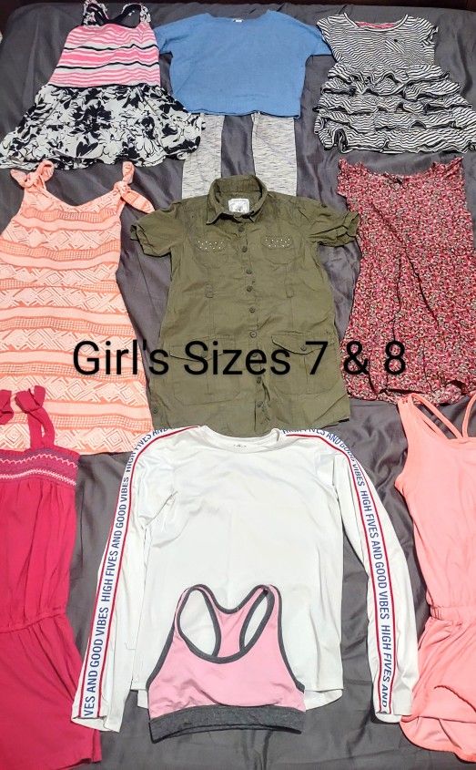 Girl's Sizes 7 & 8 Bundle for Sale in Hanford, CA - OfferUp