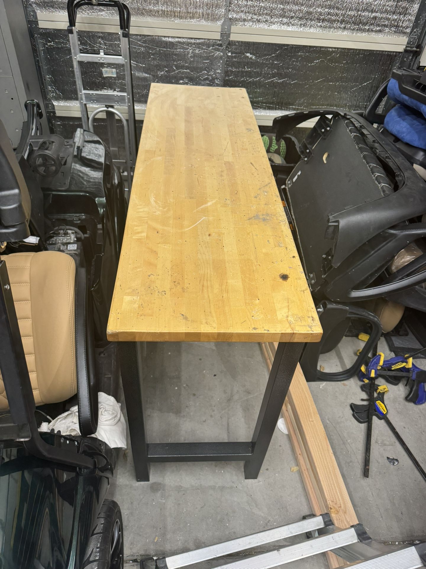 Gladiator Work Bench Table And Kobalt Tool Metal Cabinet Garage Shop ...
