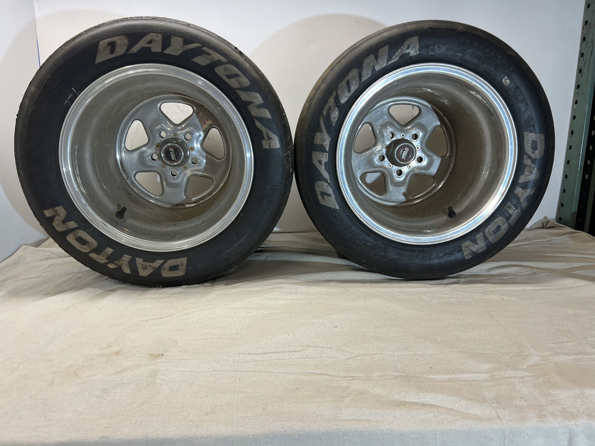 Weld Super Wide Wheels With Slicks for Sale in Sumner, WA - OfferUp