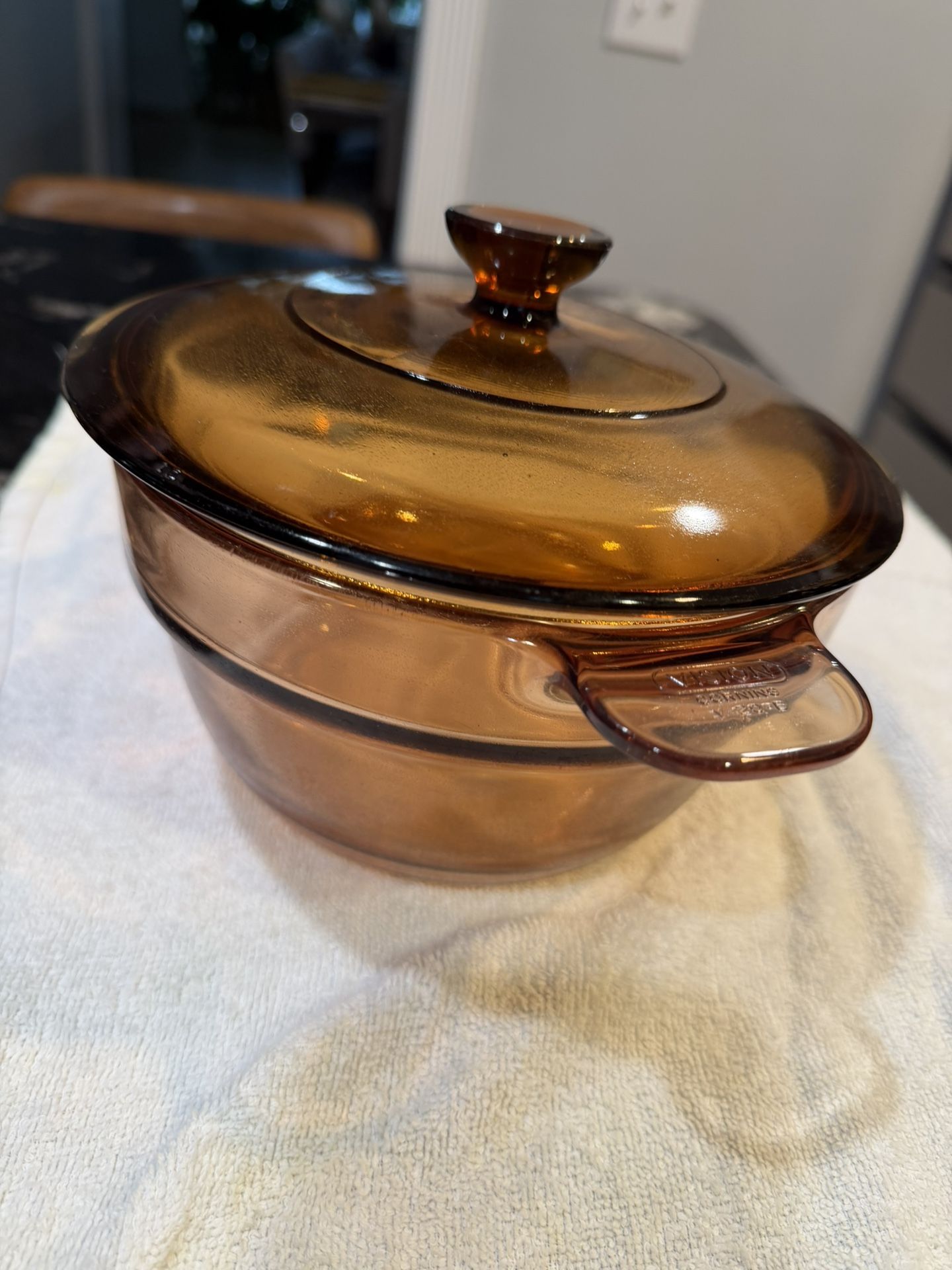 Corning Ware Vision V-20-B Amber 1.5 L Double Boiler Insert w/ PYREX ...