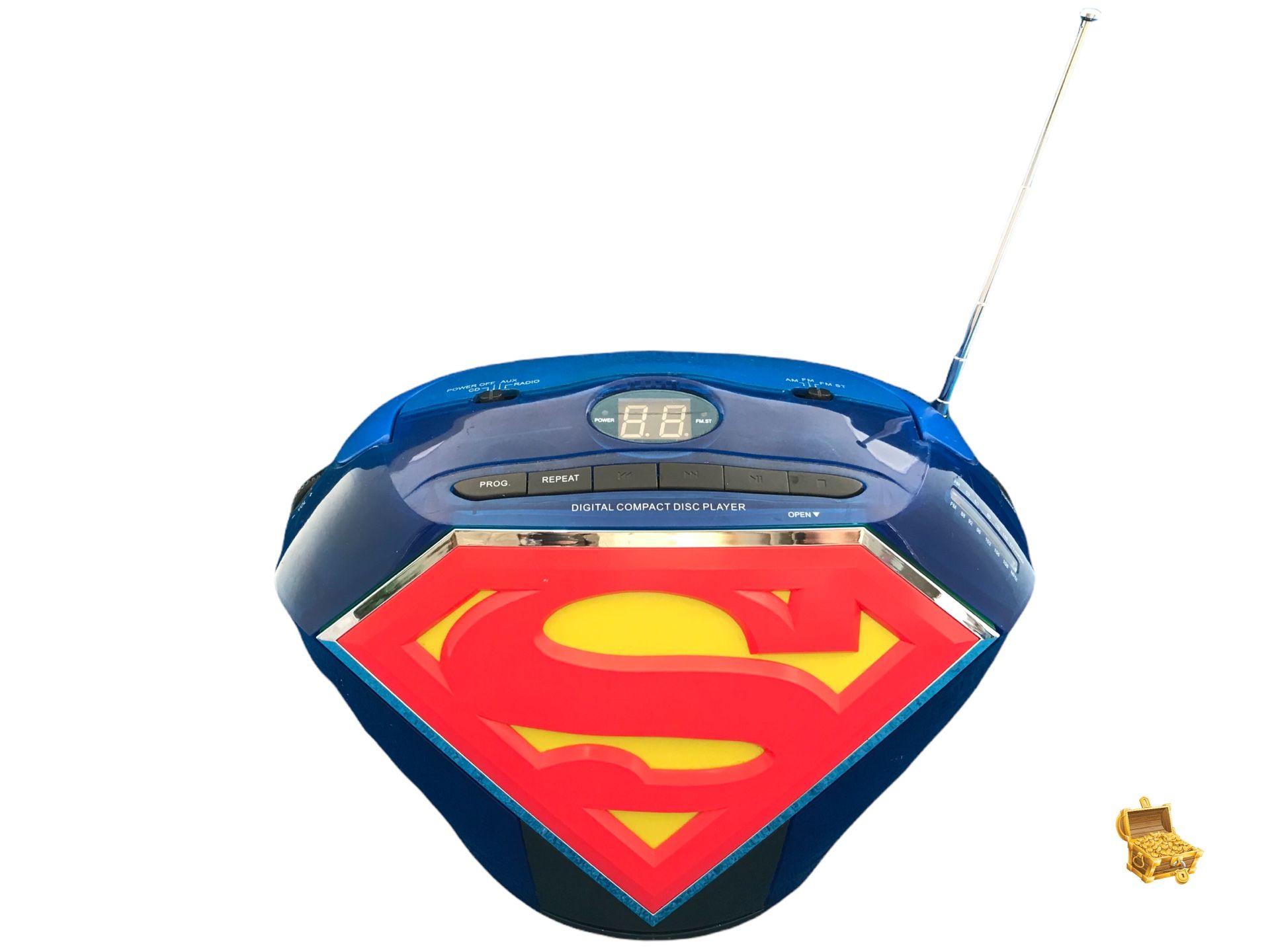 SUPERMAN - Kids Station Toys - Superman CD Boombox with AM/FM Radio ...