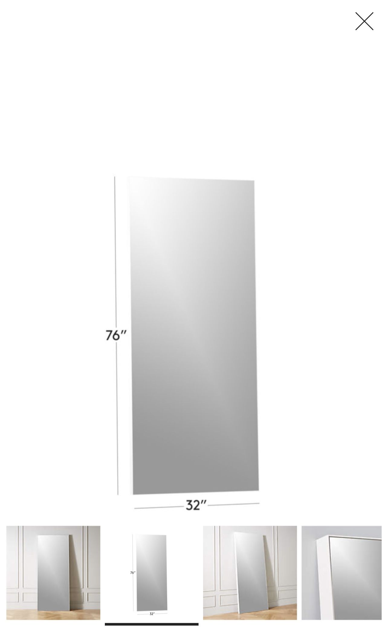 CB2 Infinity Floor Mirror for Sale in Austin, TX - OfferUp