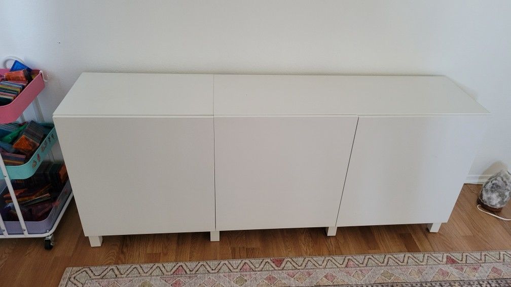 Ikea White Buffet Table Storage Cabinet for Sale in Temecula, CA - OfferUp