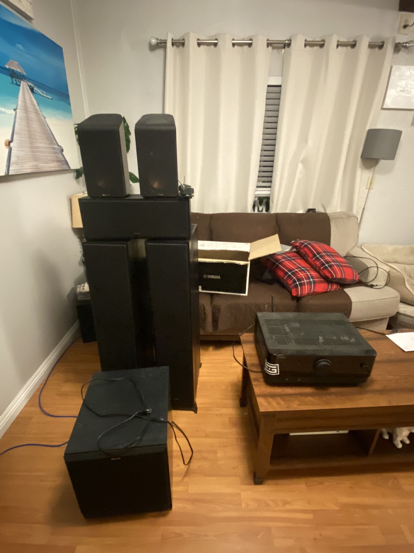 Complete Home Theater System - Yamaha TSR-700 + Klipsch Speakers for ...