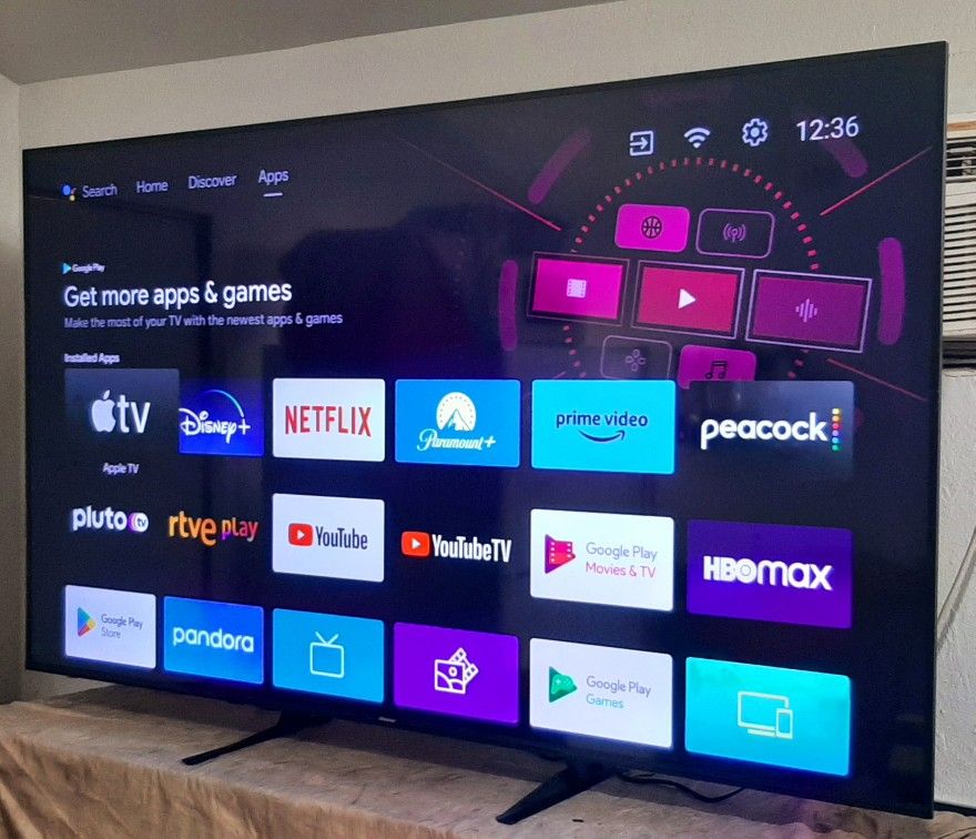75" 4k UHD HISENSE ANDROID SMART TV HDR10 LED ULTRA THIN FULL UHD 2160p ...