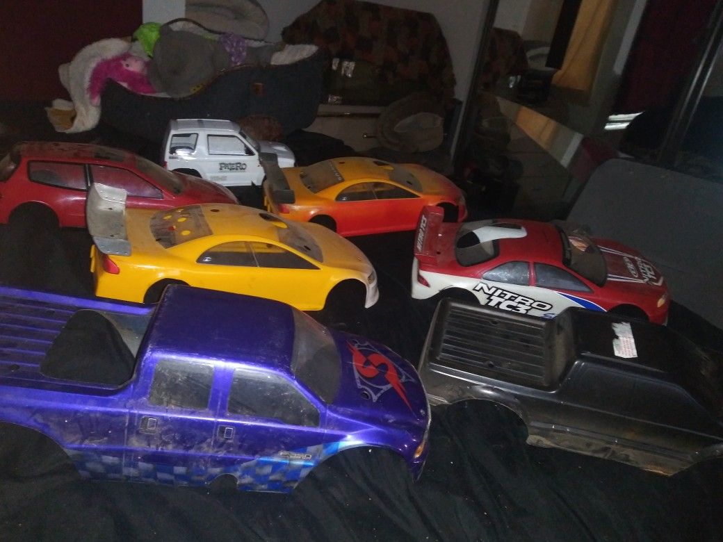 Rc car bodys 1/10th scale car 1/8th scale truck bodys available all for ...