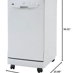 Used portable dishwasher on wheels store