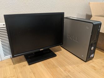 HP Optiplex 755 Desktop computer with sound system and monitor for Sale ...