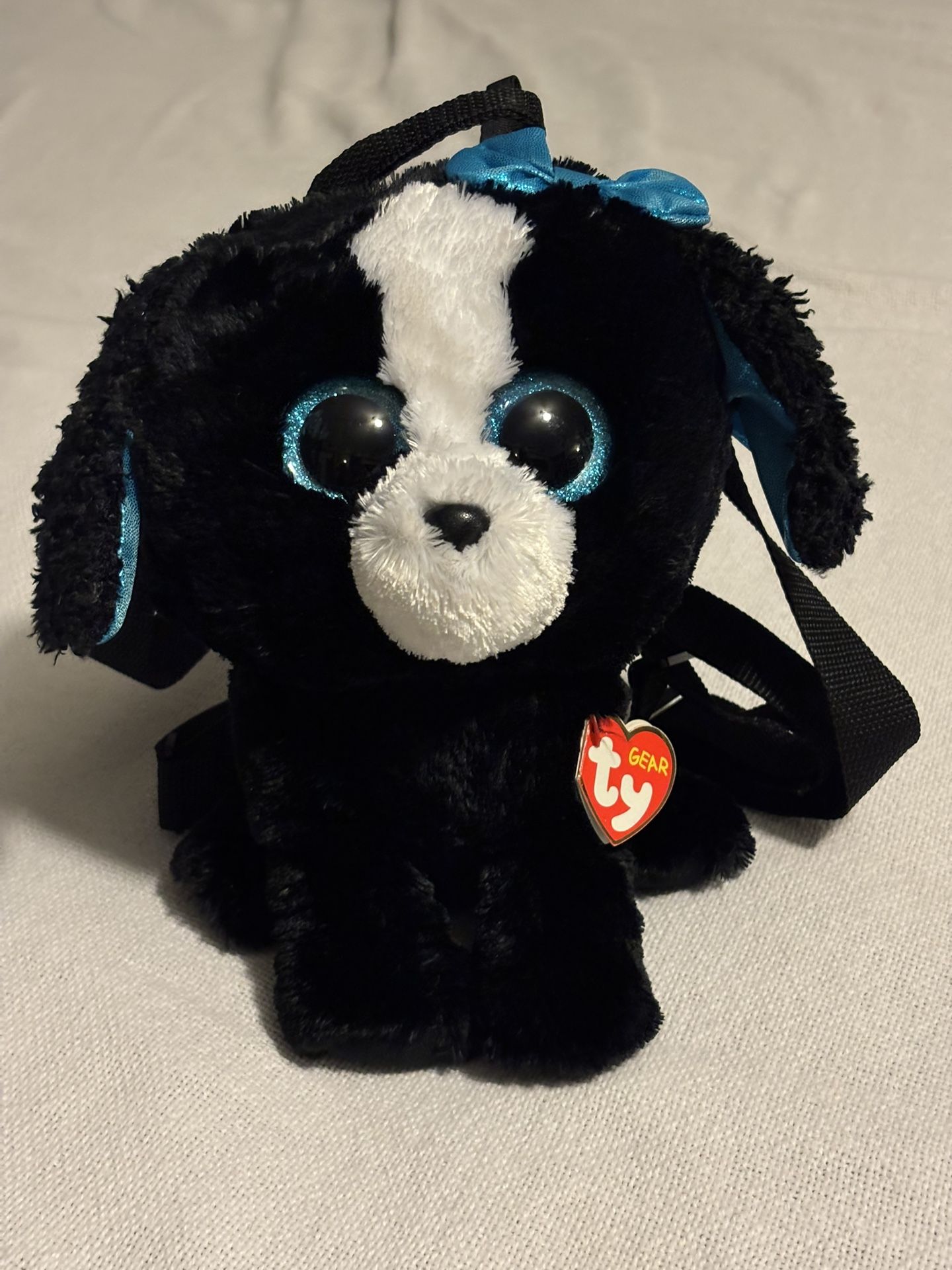TY Mini Backpack Tracey Black Dog Beanie Boos Plush Border Collie Bag ...