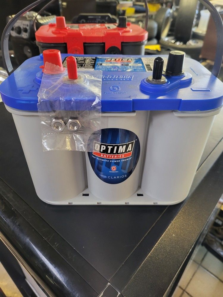 NEW OPTIMA Batteries High Performance D34M BlueTop Deep Cycle and ...