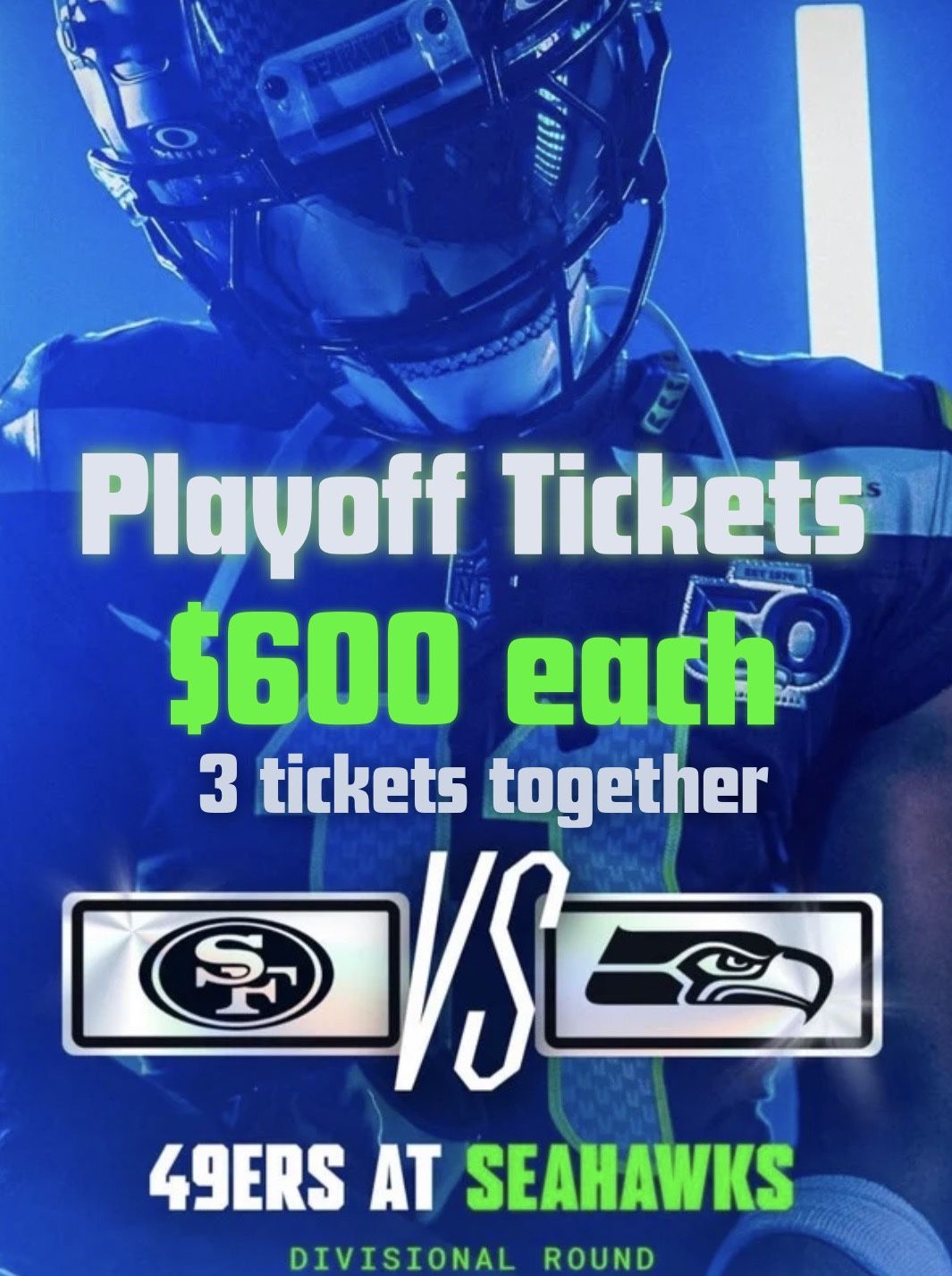 Seattle Seahawks Divisional Playoff Tickets for Sale in Seattle, WA ...
