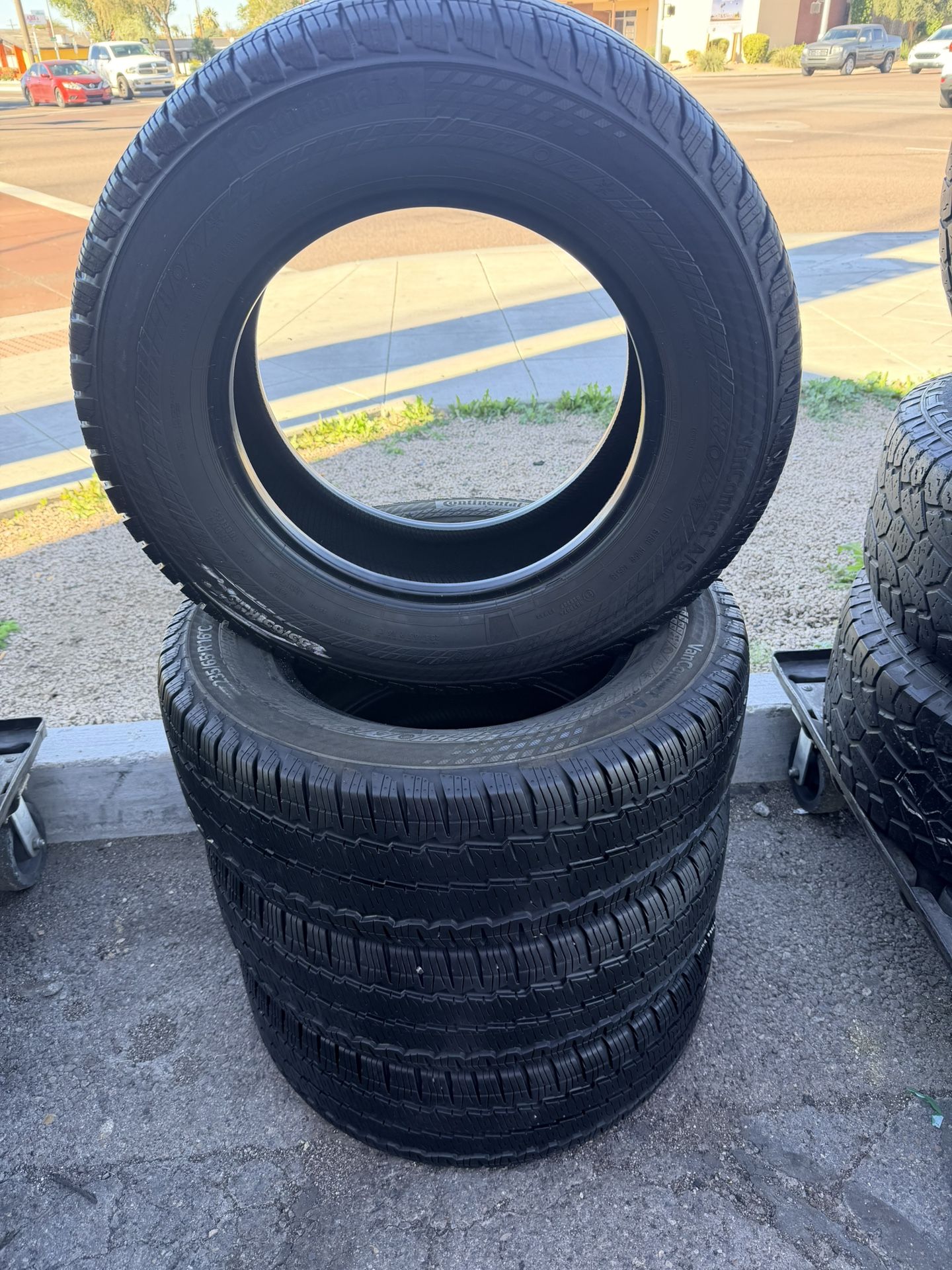 Used Set Of Continental C Rated Tires Size 235/65/16 Free Install And ...