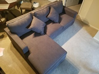 Egan II Cement Sofa w reversible Chaise living spaces for Sale in Santa Ana CA OfferUp