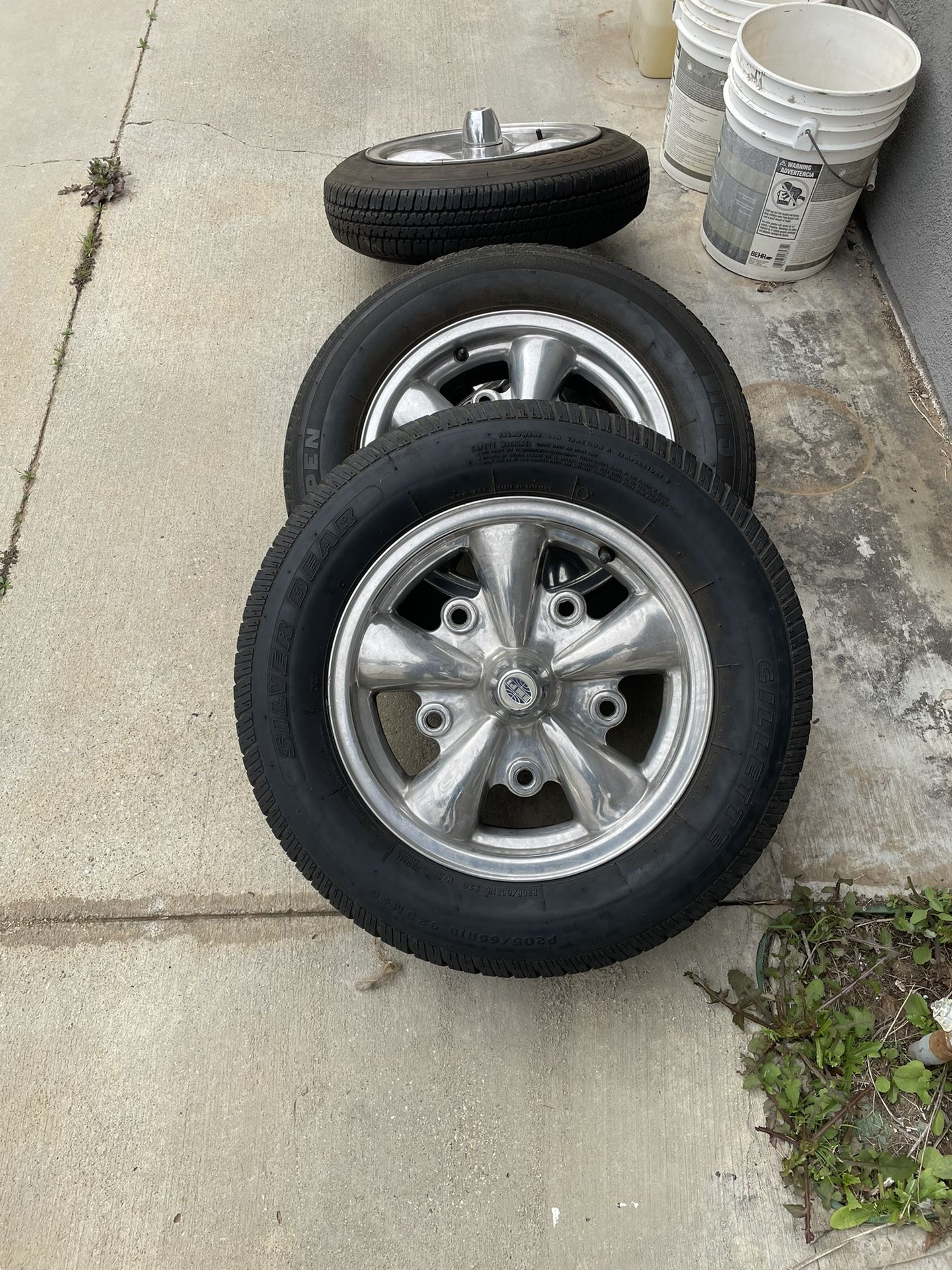 VW 5 Lug Wheels And Tires. 5 Spoke Empi’s for Sale in Riverside, CA ...
