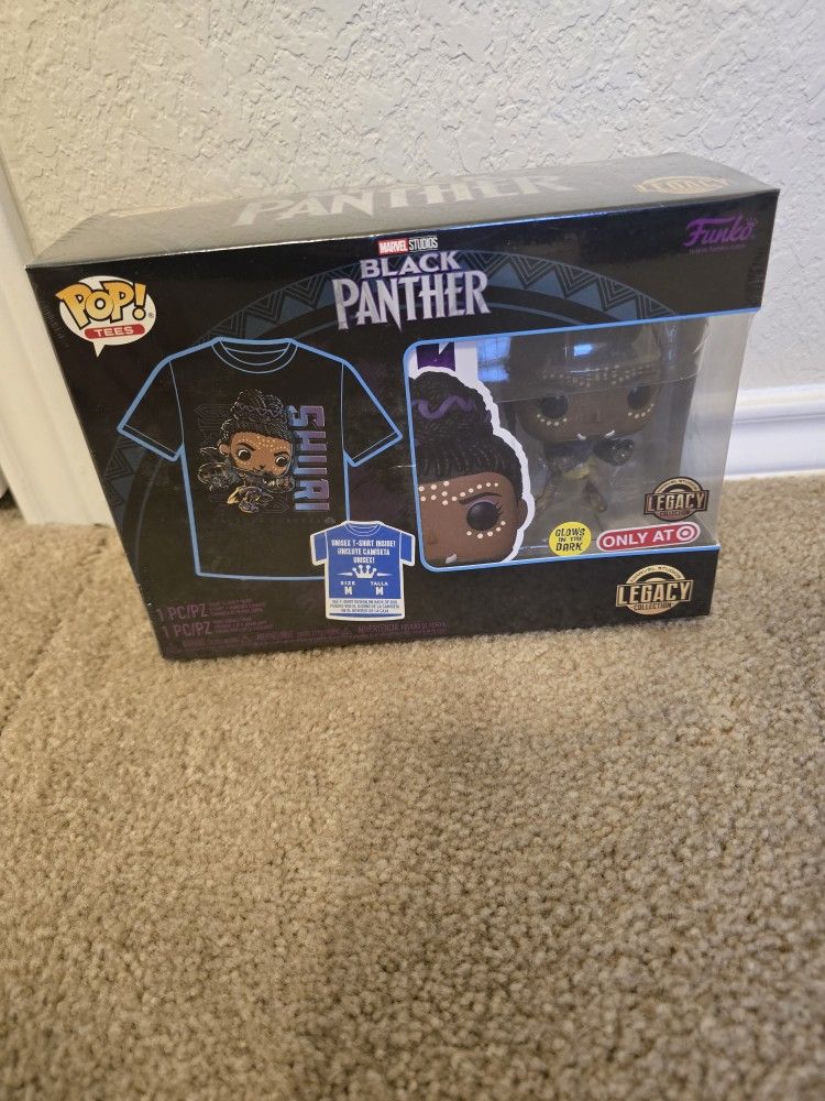 Funko Pop! & Tee box set featuring Shuri from Marvel Studios' Black ...
