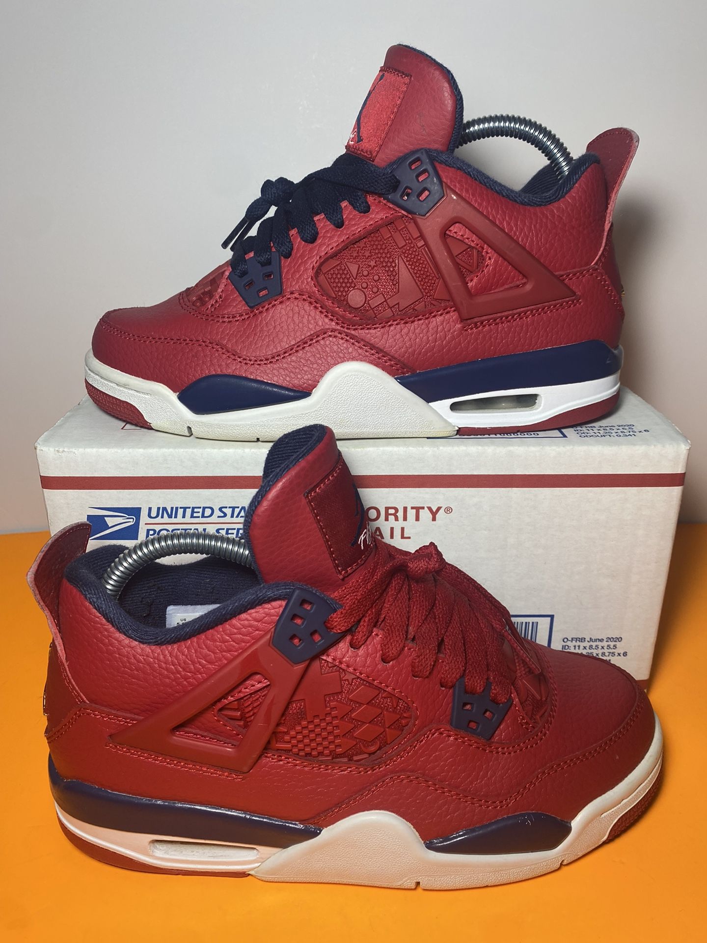 Nike Air Jordan IV 4 Retro FIBA Gym Red 408452-617 Size 5.5 Y for Sale ...