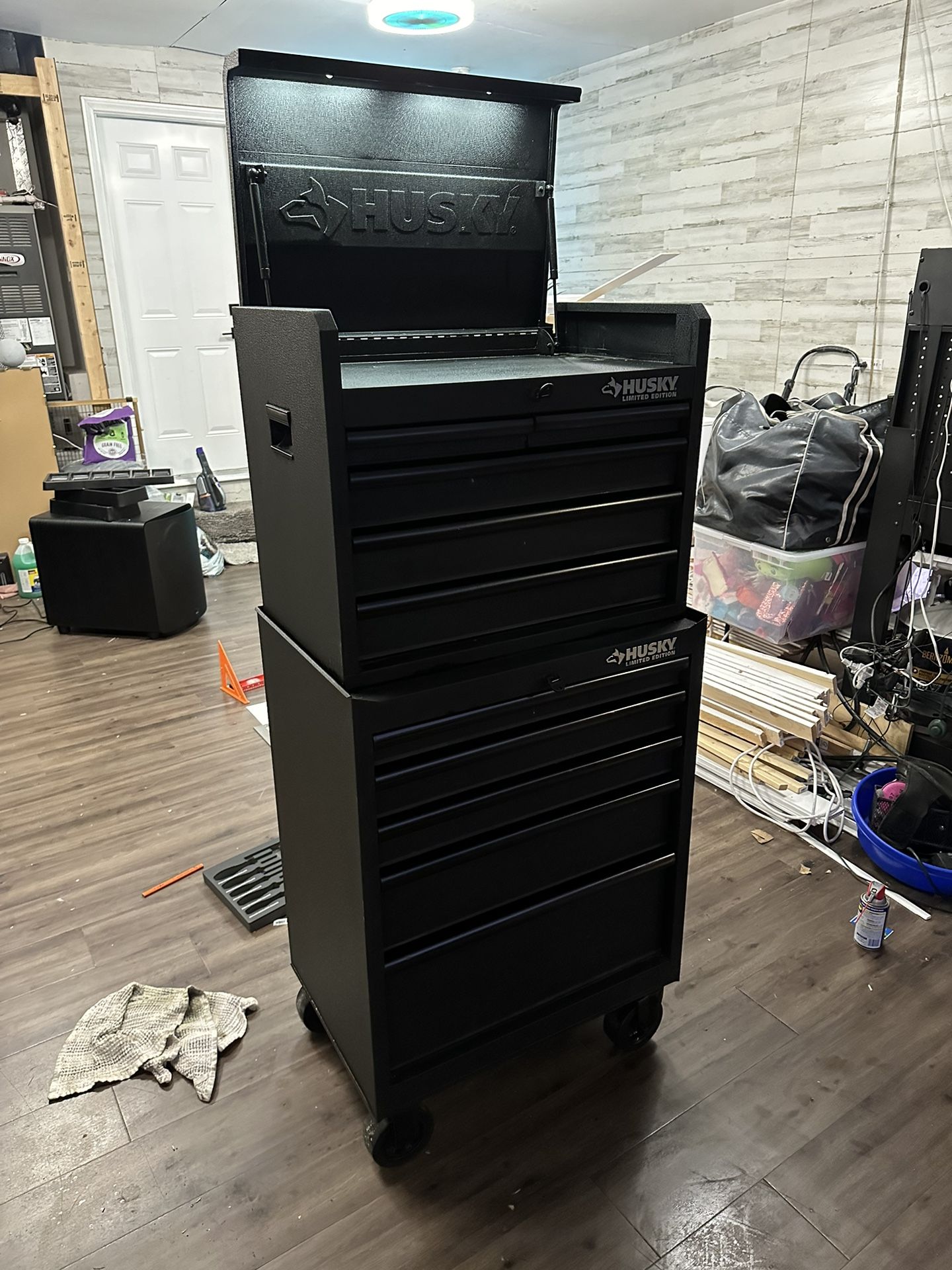 Husky 27” Rolling Tool Chest Cabinet Combo in Textured Black for Sale ...