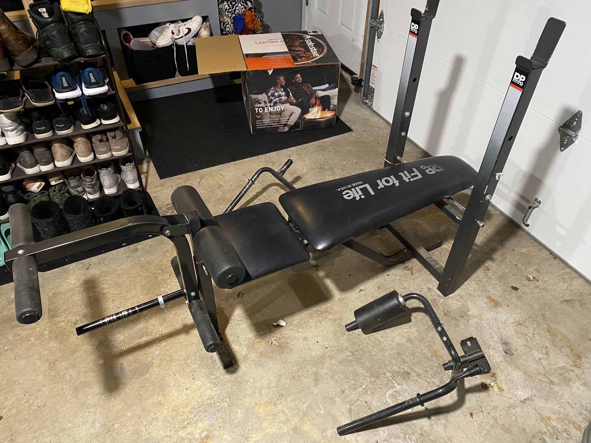 Adjustable Bench Press with Attachments for Sale in Libertyville, IL ...