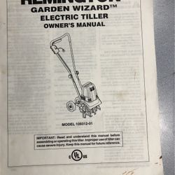 Garden Wizard Electric Tiller | Fasci Garden