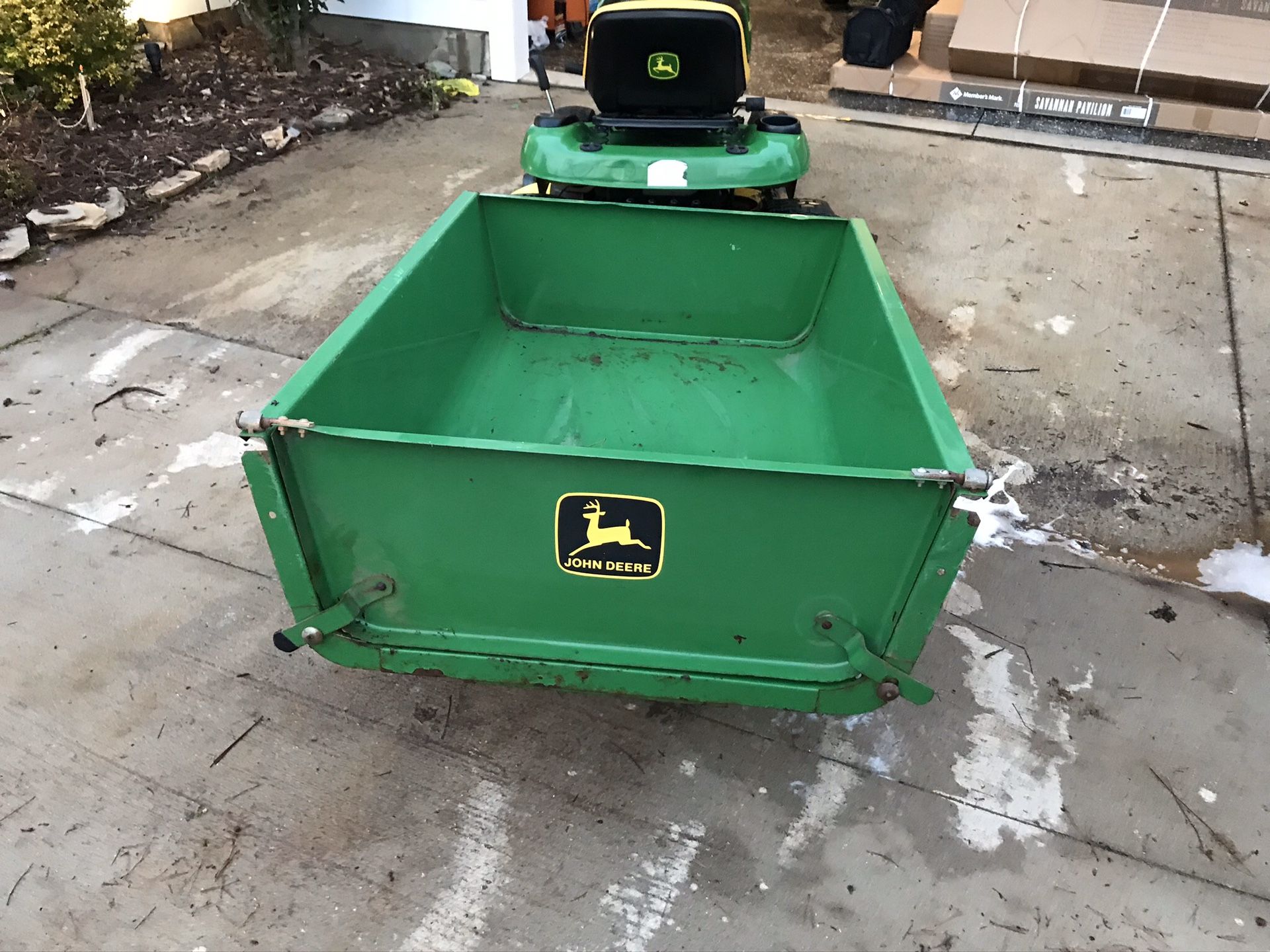 John Deere 10 cubic Foot dump cart / Trailer 1120 pound capacity! for Sale in Mooresville, NC ...