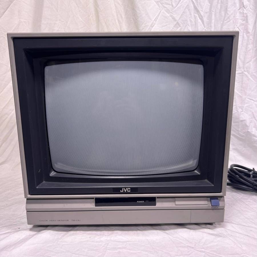 VINTAGE 13" JVC TM-13U Color Video CRT Retro Gaming Monitor Commodore ...