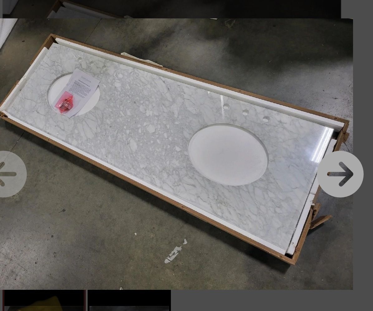 Modern Vanity Marble White Double Sink for Sale in Carson, CA - OfferUp