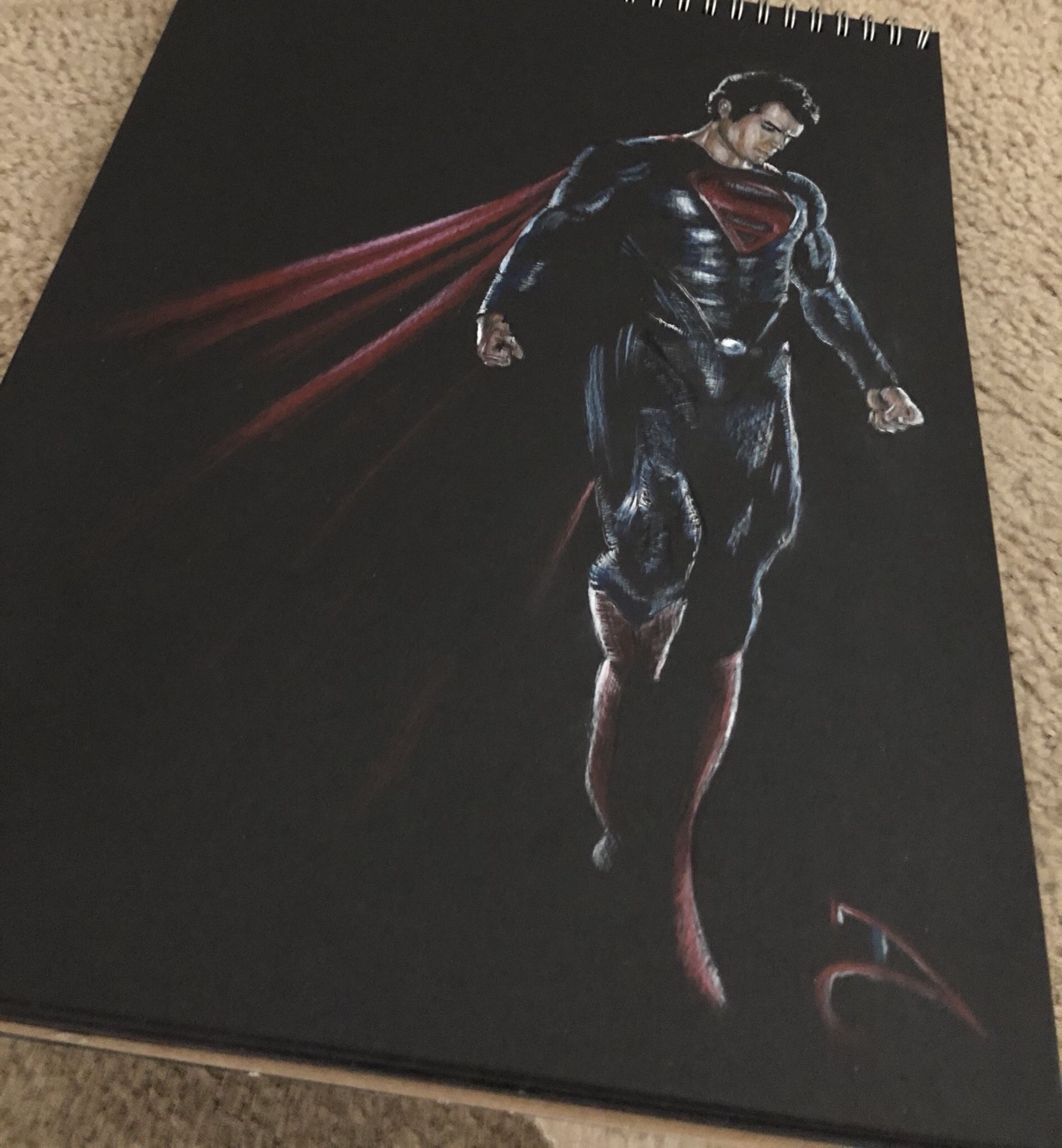Superman Man Of Steel Drawing