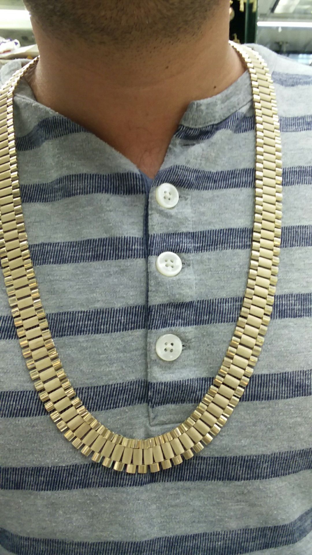 10k gold rolex chain 32 inch long 17 mm 77.7 grams for Sale in Los ...