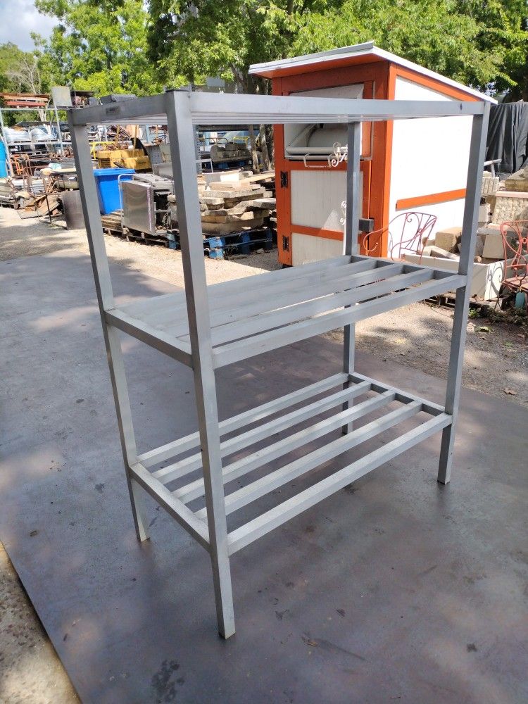 Three Shelf Aluminum Dunnage Shelving Unit - 2,350 lb capacity for Sale ...