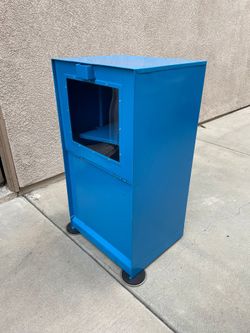 Blue Plastic Newspaper Dispensers