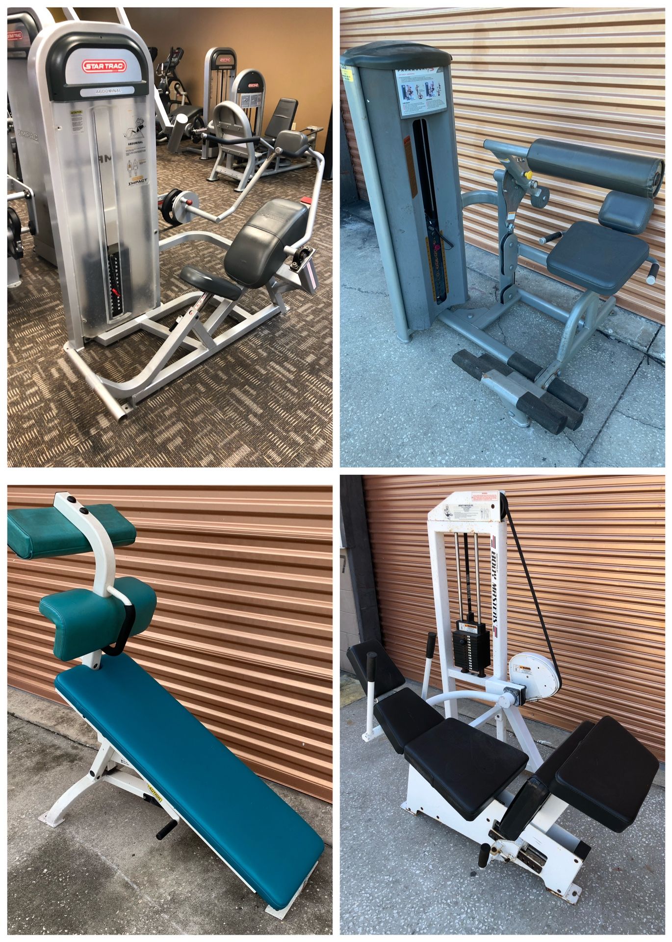 Over A Dozen, Commercial Abdominal Machines- Crunch, Sit Up, Decline ...