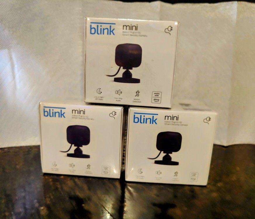 3 Pack For $50 - Amazon Blink Mini 1080p HD video Security PLUG-IN ...