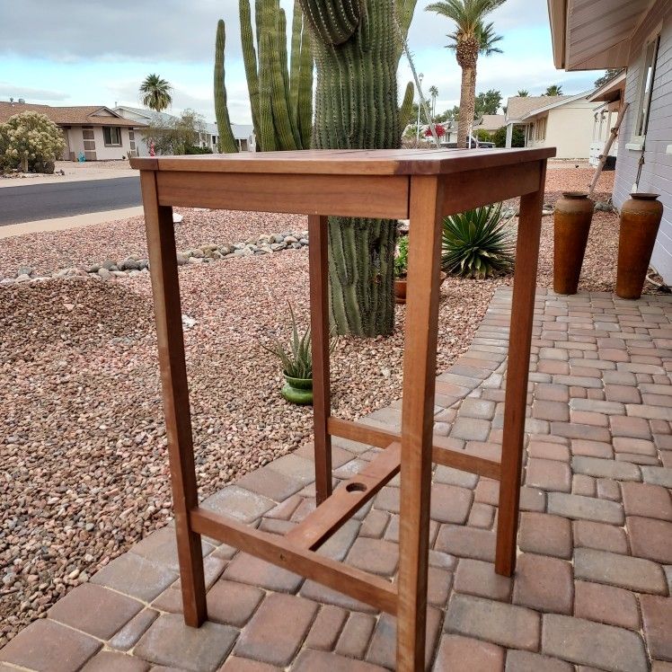 Bistro Table Solid Teak for Sale in Sun City, AZ - OfferUp