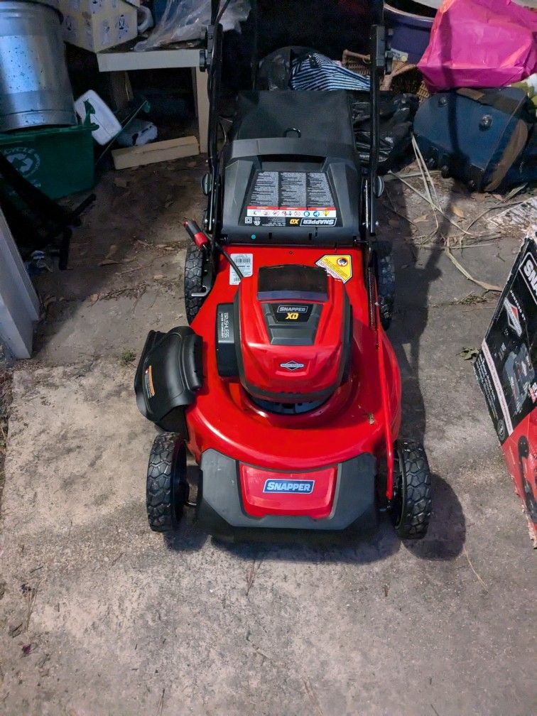 Brand New Snapper Walk Behind Mower 82 Volt for Sale in Houston, TX ...