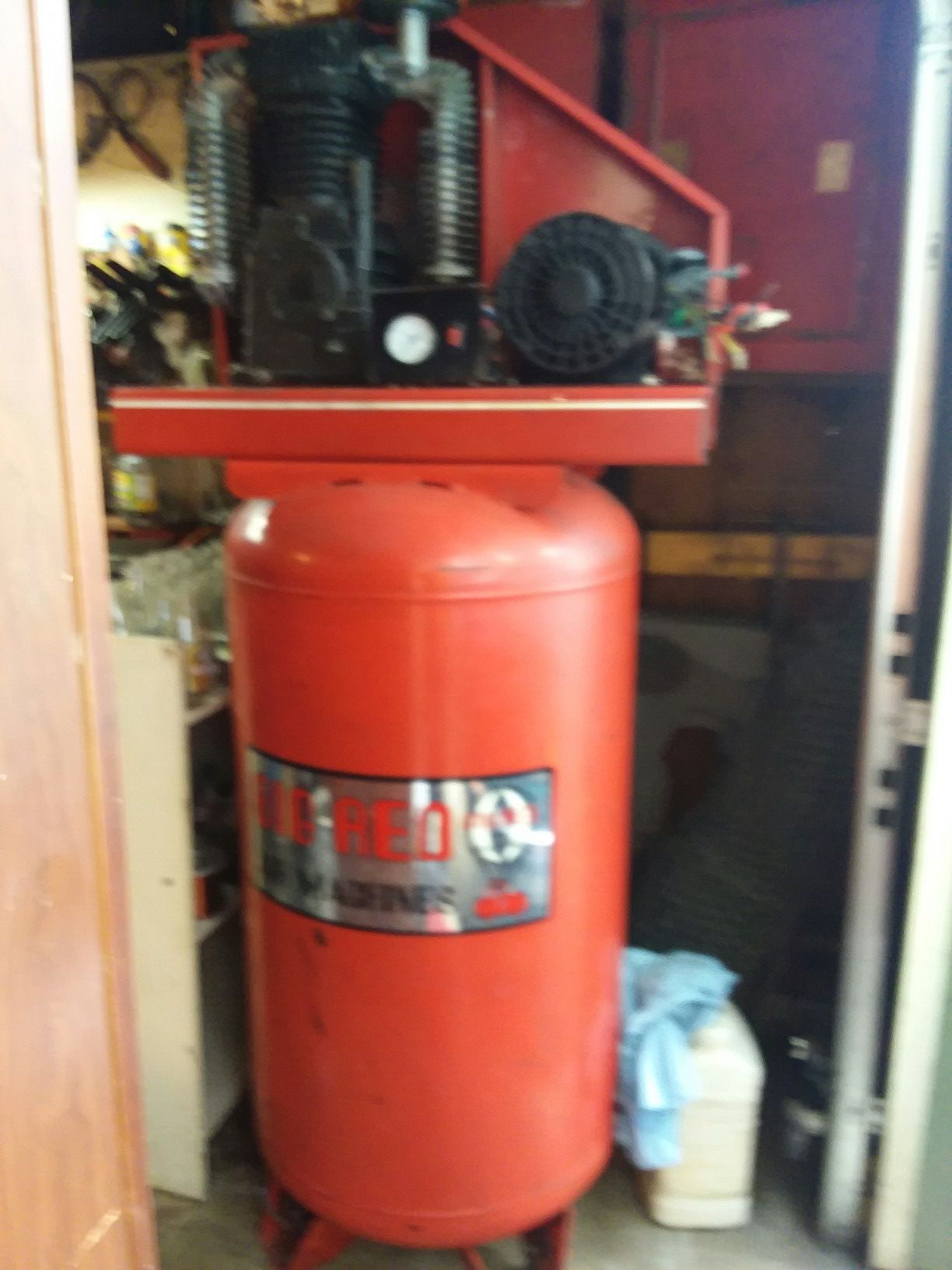 Big red air machine air compressor by snap on for Sale in Black Diamond ...