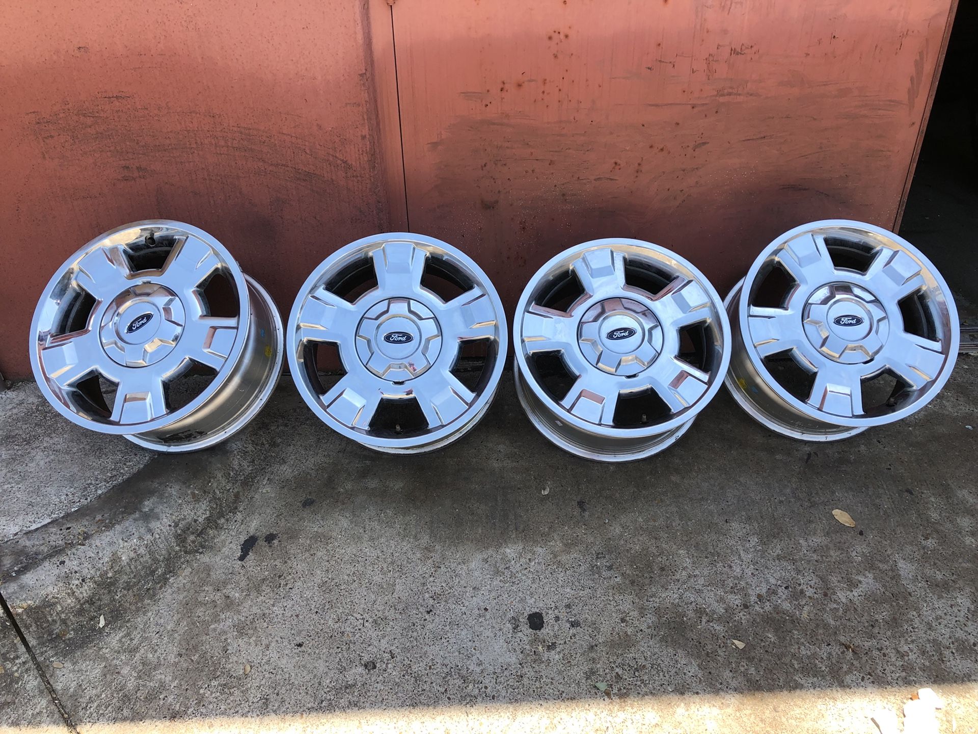 Ford Lincoln factory chrome wheels 17 inch 6 lug bolt pattern 135 mm ...