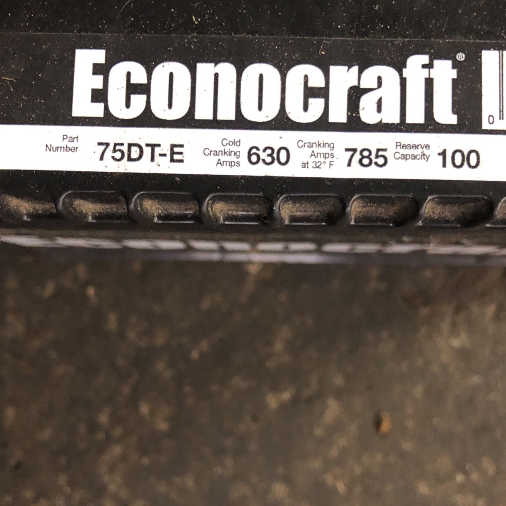 Econocraft Battery 75DT-E Group Size 75DT 650 CCA Brand New for Sale in ...