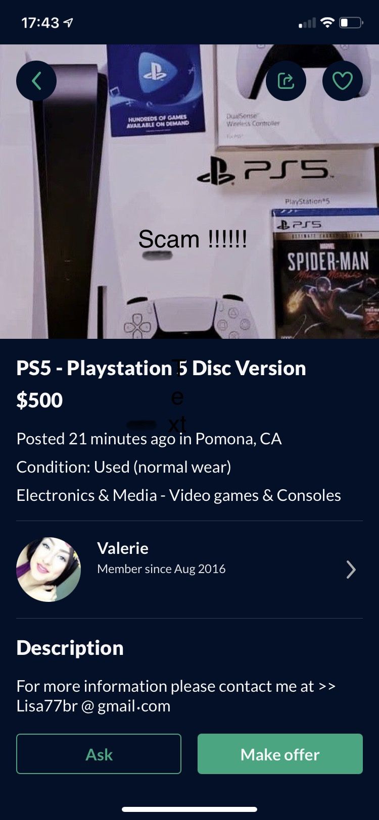 Beware PlayStation 5 Scam!!! Don’t Email Anyone Selling A Ps5 By Email ...