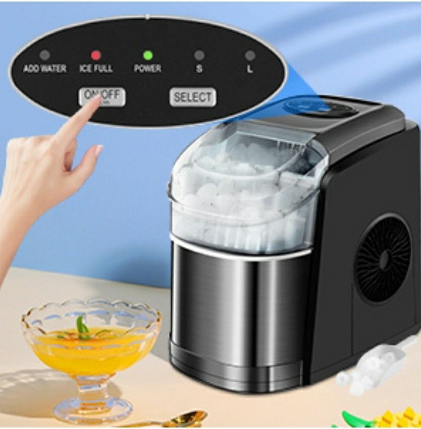 Countertop Ice Makers Machine - 26LBS/24H Ice Cube Maker Portable Self ...