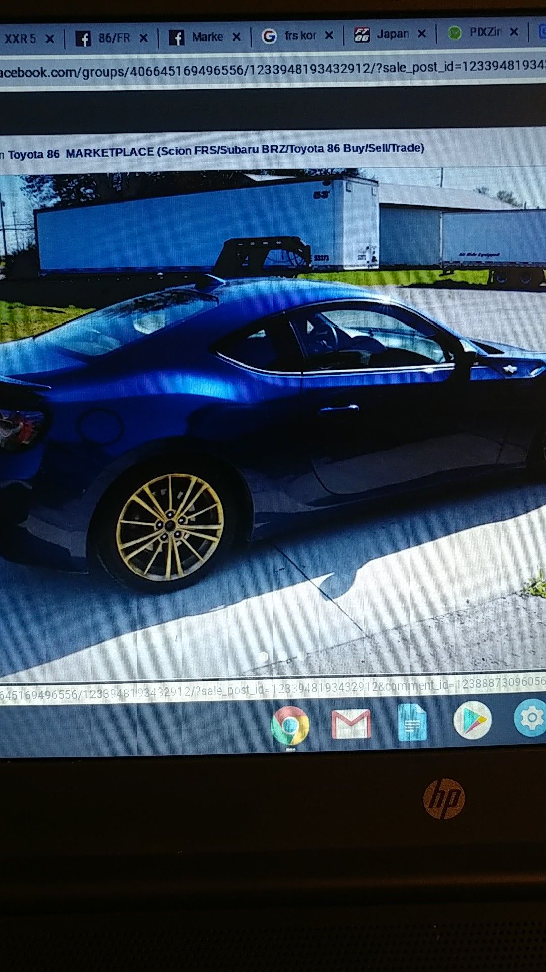 5x100 scion frs rims painted Golden Color (18 inch) for Sale in North ...