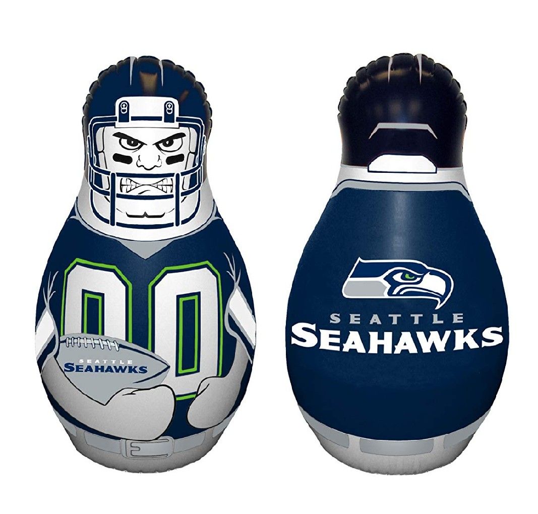 NFL Tackle Buddy Inflatable Punching Bag 40" in Tall Seattle Seahawks ...